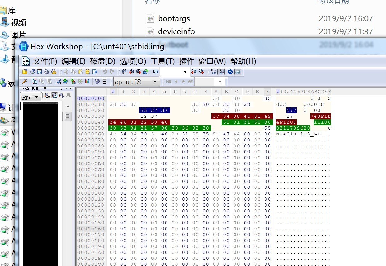 线刷方式改回unt401h的3码(STBID、SN、MAC)_中国移动魔百盒_ZNDS