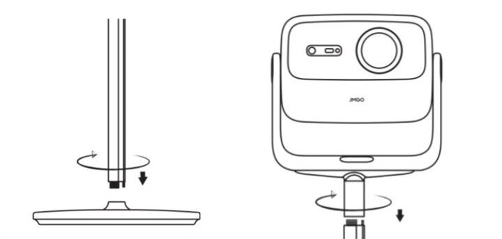 坚果N1 Ultra/坚果N1 Pro投影仪支架安装教程图文解析_坚果投影_ZNDS