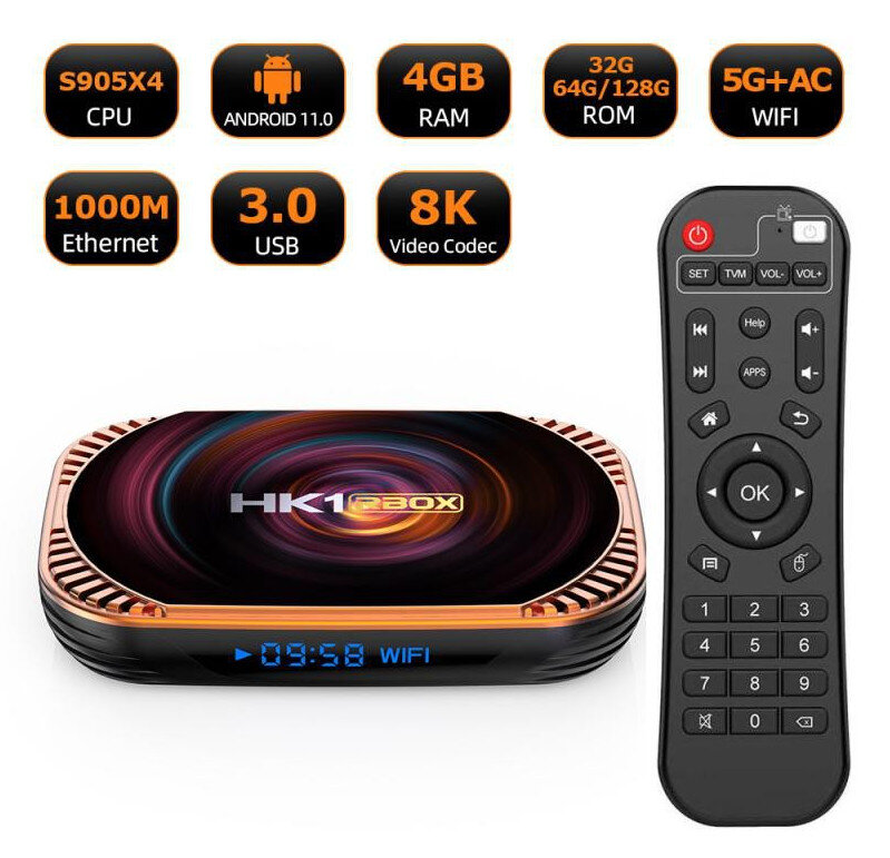 HK1 RBOX X4 完美配置 CoreELEC （S905X4）_外贸原生安卓盒子_ZNDS