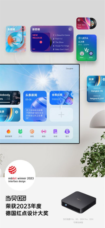 当贝OS使用体验怎么样？当贝OS荣获2023年德国红点奖_当贝OS_ZNDS