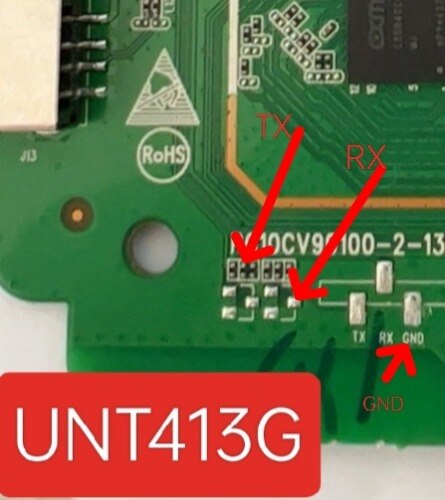 【求助】九联UNT413G，卡刷变砖，求TTL焊接点，广东移动版本_ZNDS刷机/救砖_ZNDS