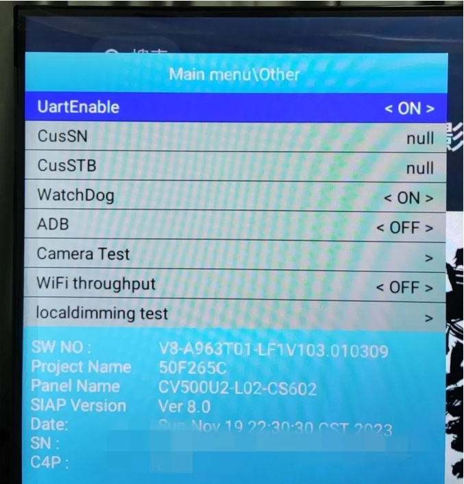 TCL V8-A963T01如何开ADB进入工厂模式？附刷机固件教程_雷鸟电视_ZNDS